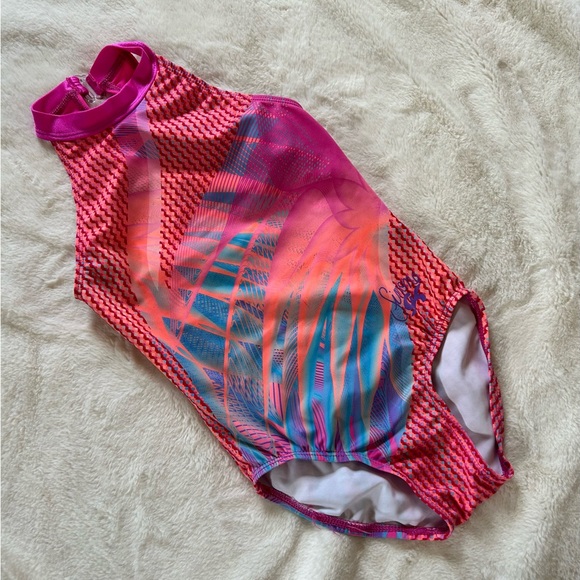 GK | Costumes | Gk Elite Simone Biles Leotard Child Medium Nwot | Poshmark
